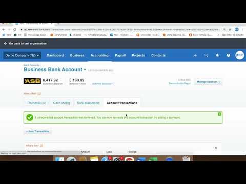 Module 2/ Video 4: Correcting Unreconciled Transactions and Balances in Xero