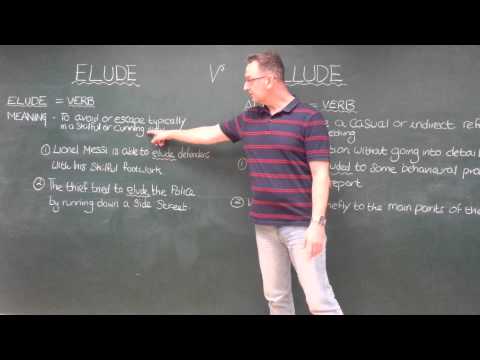 A - Z of Confusing Words : Elude vs Allude
