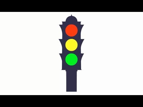 How to Draw Traffic Lights for Kids - Traffic Lights Drawing