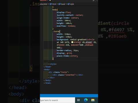 How to make Instagram logo| Html Css #html #css
