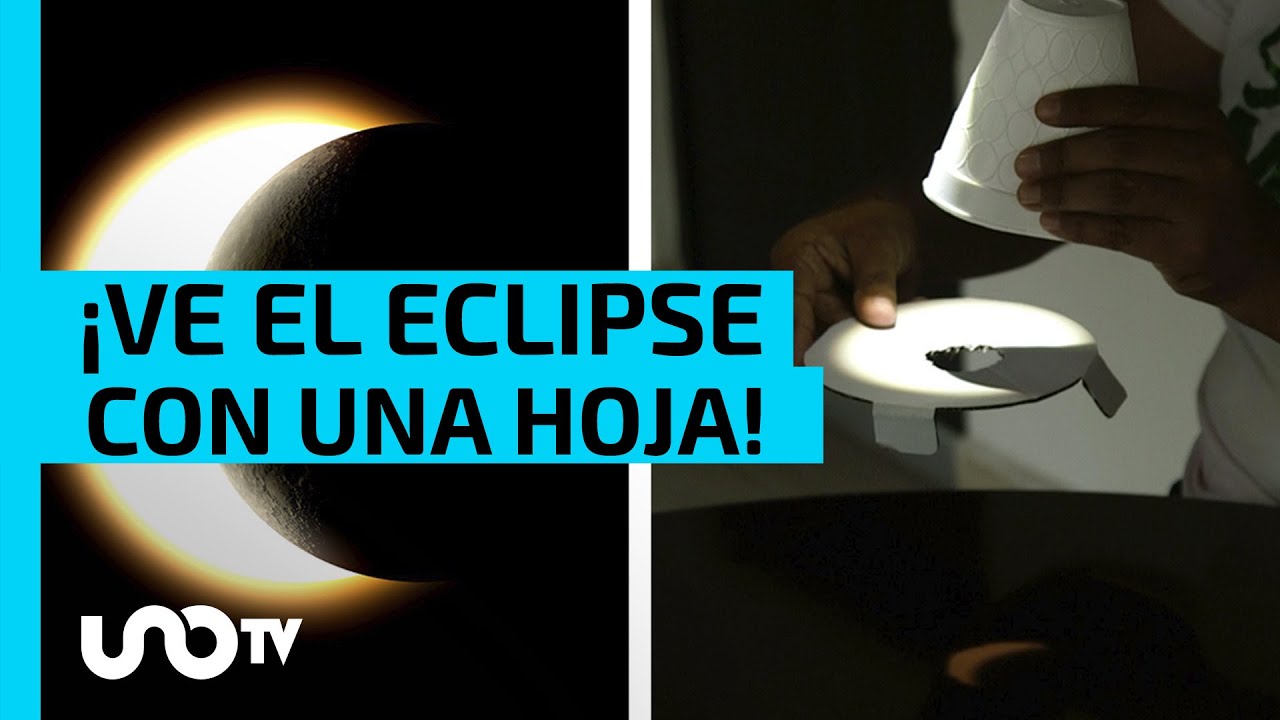 ¿No tienes tus lentes? Así puedes ver el eclipse de forma indirecta