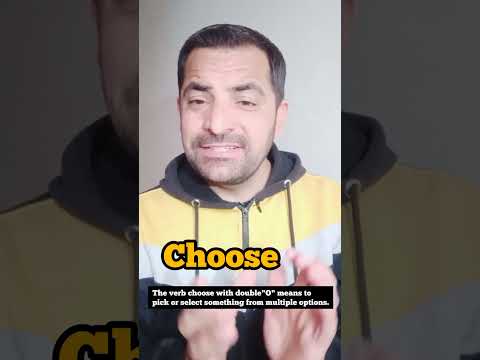 Different between Choose vs Chose #choose#chose#difference#youtube#shorts#learnenglishwithmir#