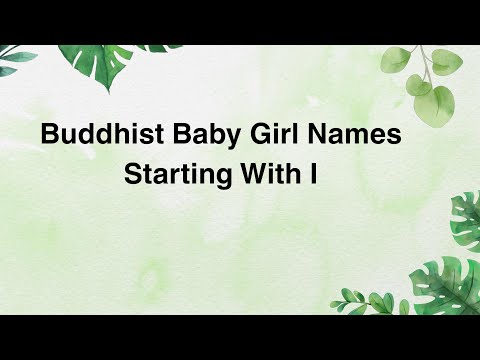 Buddhist Baby Girl Names Starting With I