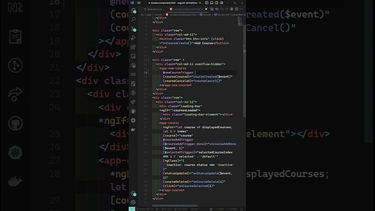 How to Animate ngIf elements in Angular #angular #leelawebdev  Angular16