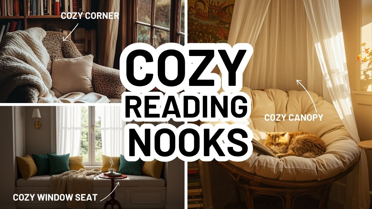 How To Create a Cozy Reading Nook - 3 WAYS!