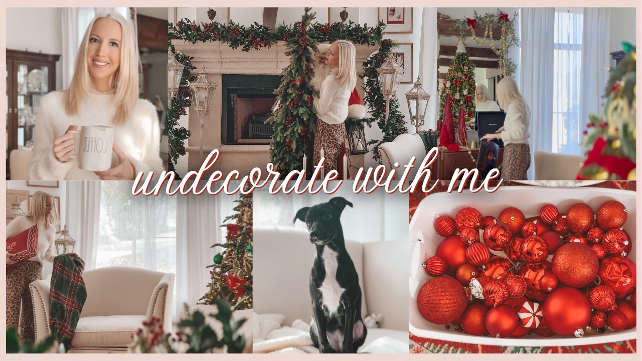 Saying Goodbye | Calm and Stress Free Undecorate With Me After Christmas