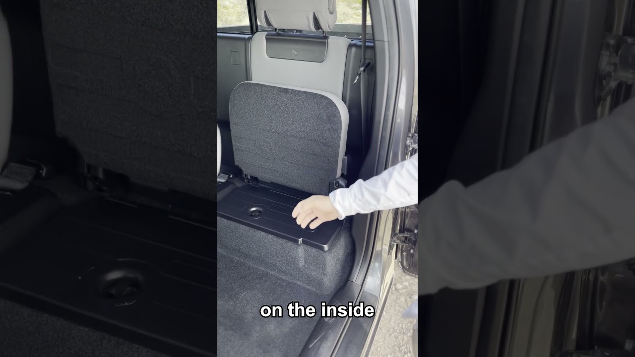 2023 Toyota Tacoma's foldable backseat gives you the freedom to carry more