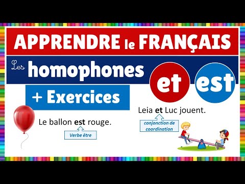Les homophones : et / est