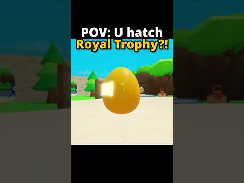 HATCHING a ROYAL TROPHY in Bubble Gum Simulator: Infinity from the 100M EGG!