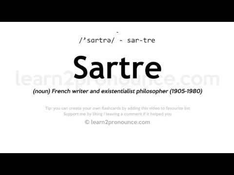 Sartre pronunciation and definition