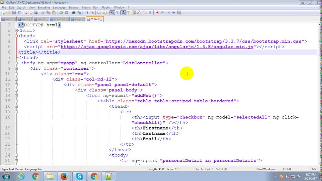 AngularJS Dynamically Add and Remove rows in HTML table | Angular 6 Dynamic table