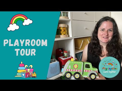 Montessori Inspired Playroom Tour - toddler and preschooler - including all the essentials