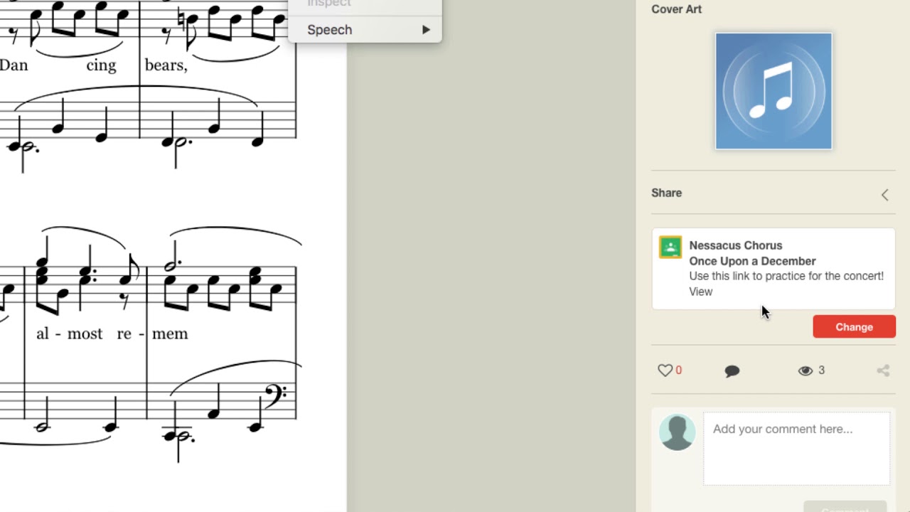 Creating Choral Practice Assignments with Noteflight Learn and Google Classroom.