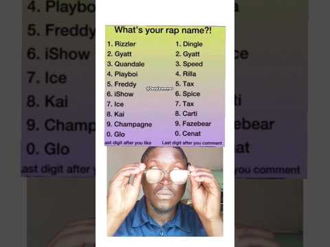 What is your Rap name?! π€£