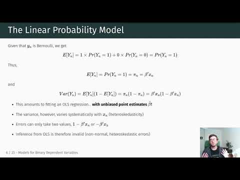 POL SCI 702 - 08 Models for Binary Dependent Variables: The Linear Probability Model