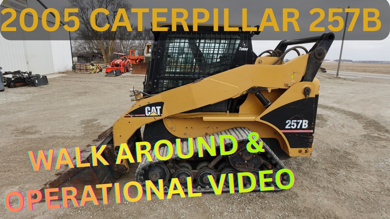 2005 Caterpillar 257B Skid Steer Loader Walk Around & Operational Video     $26,900