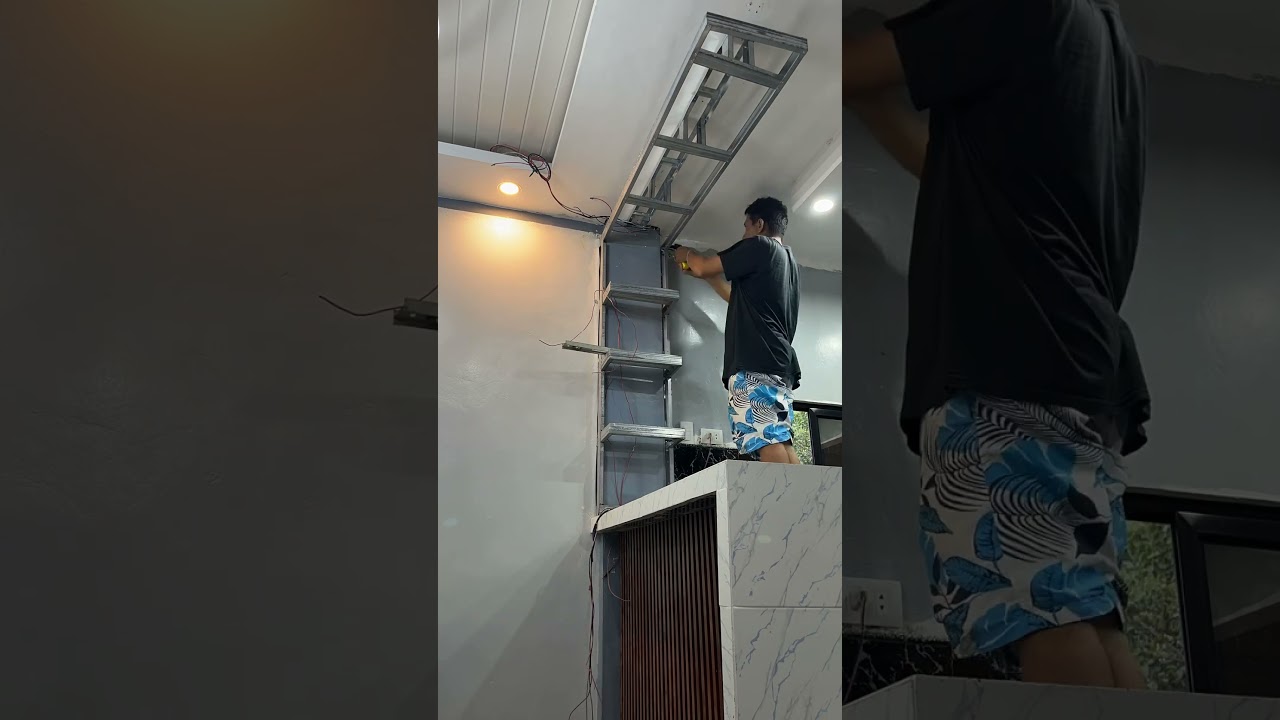 diy bar counter installation