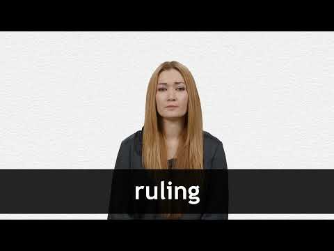 RULING definition and meaning | Collins English Dictionary