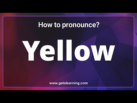 How to pronounce Yellow in English Correctly | Common word
