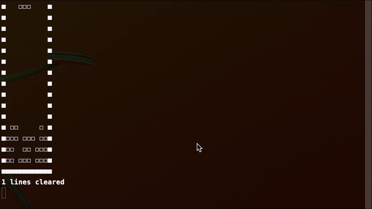 Java Console Tetris Demo