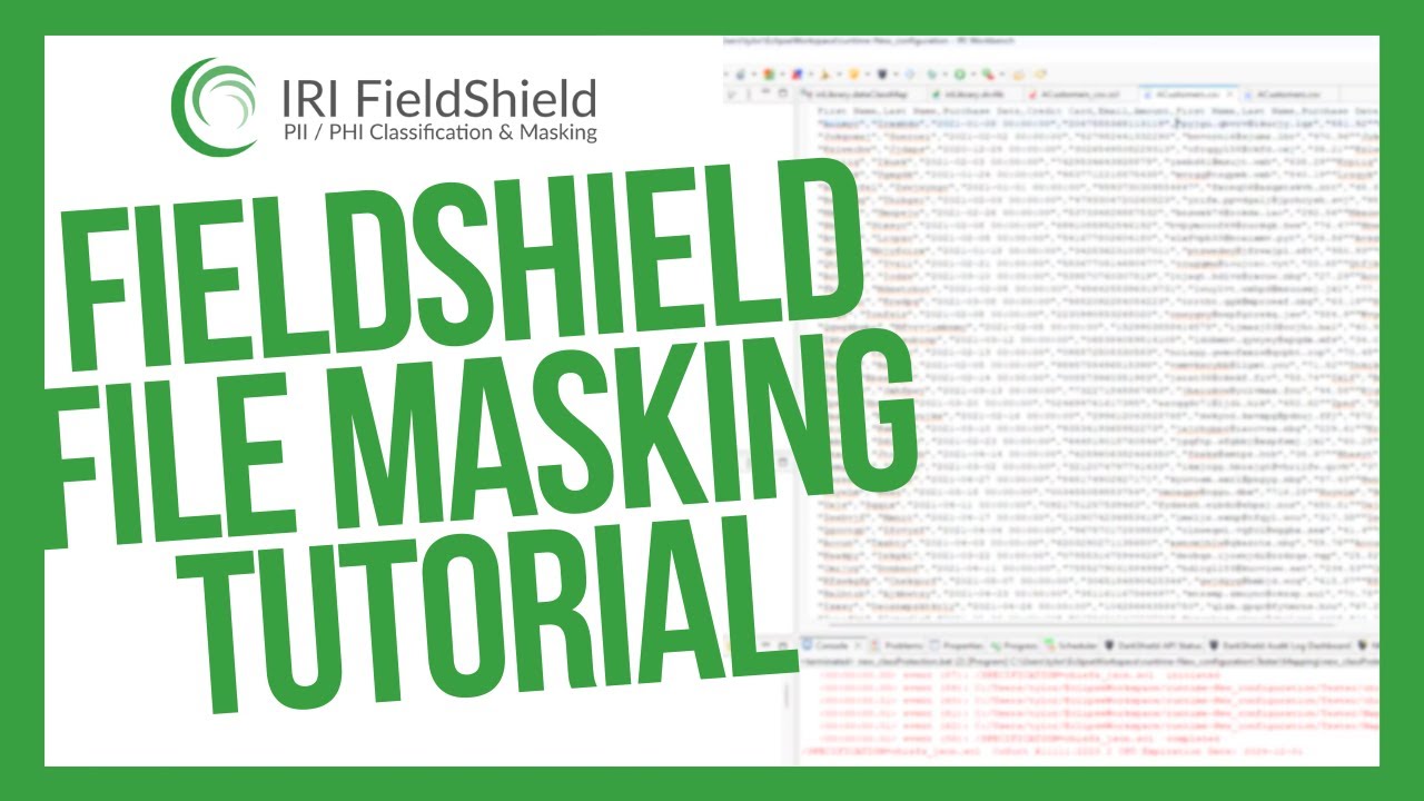 IRI FieldShield File Masking Tutorial