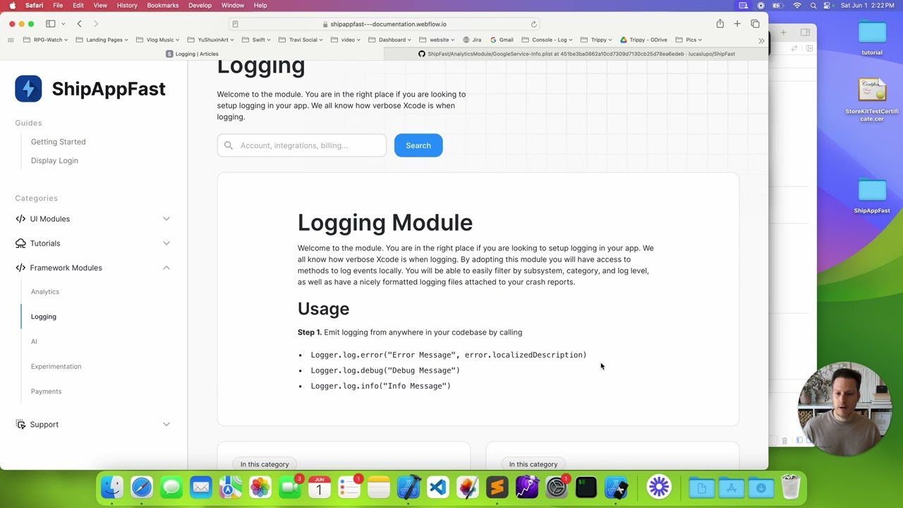 ShipAppFast - Set up logging tutorial