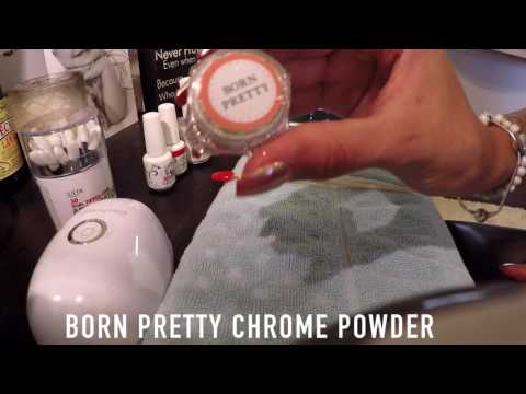 DIY HOW TO Pink Chrome Nails