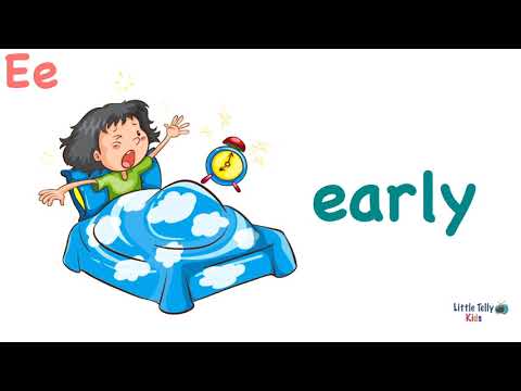 Words Starting With E - Learn Words that Start with E Sound with spellings || Preschool Learning ||