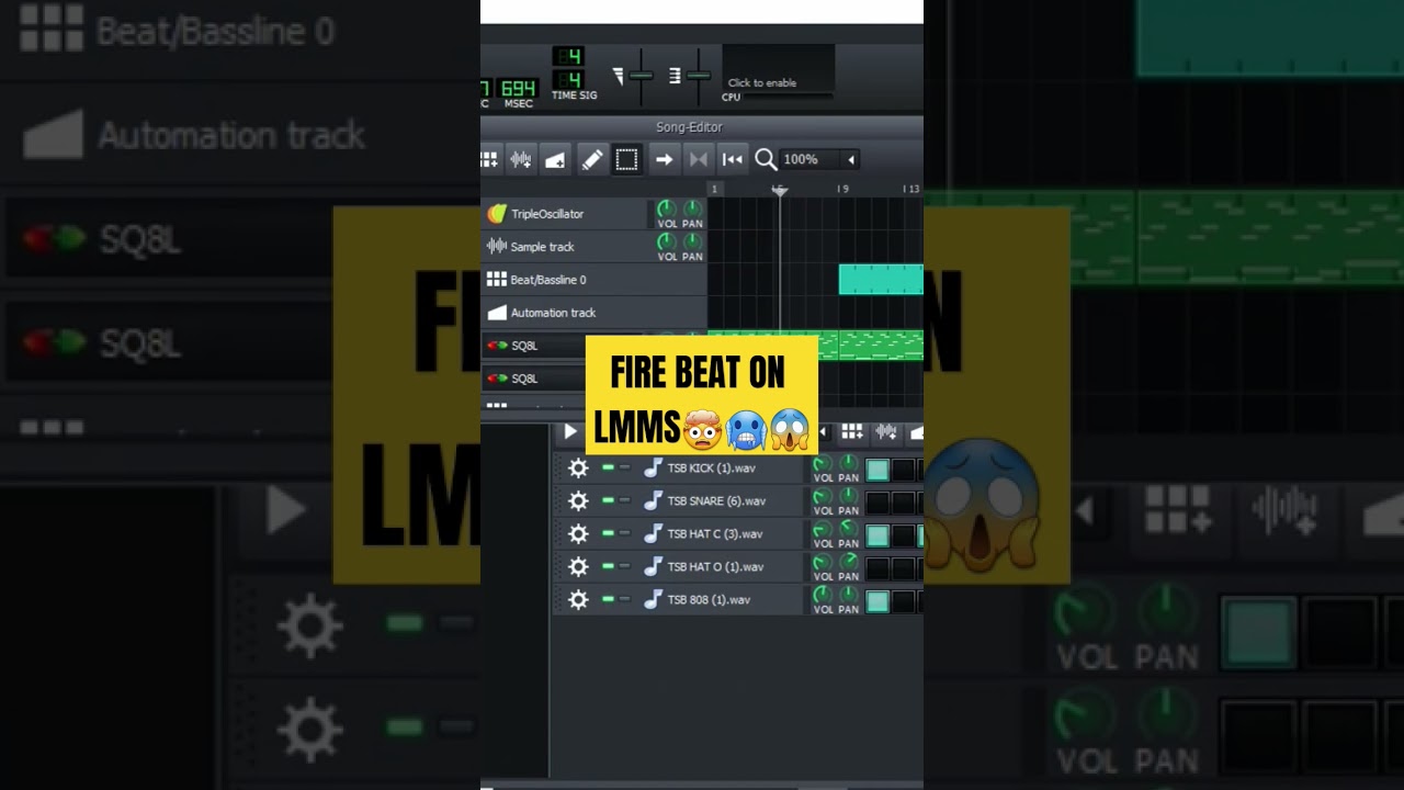 beat on lmms #lmms #lmmstutorial #howtomakeabeat #howto #beat