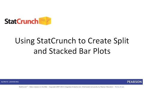 StatCrunch: Creating Split and Stacked Bar Plots Video Lecture ...