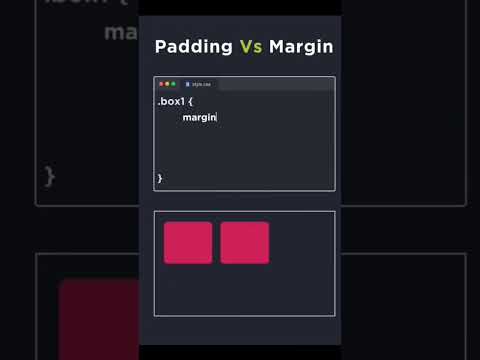 WHAT is the Difference Between Padding and Margin in HTML CSS JavaScript Web Development? #shorts
