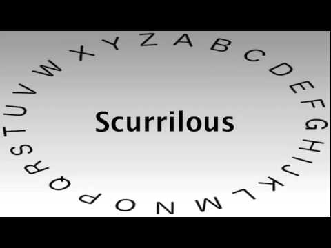 SAT Vocabulary Words and Definitions — Scurrilous