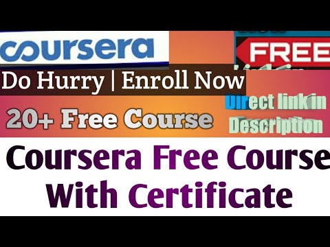 Coursera Free Course With Certificate | Coursera Offers Free Course With Certificate| #CourseraFree