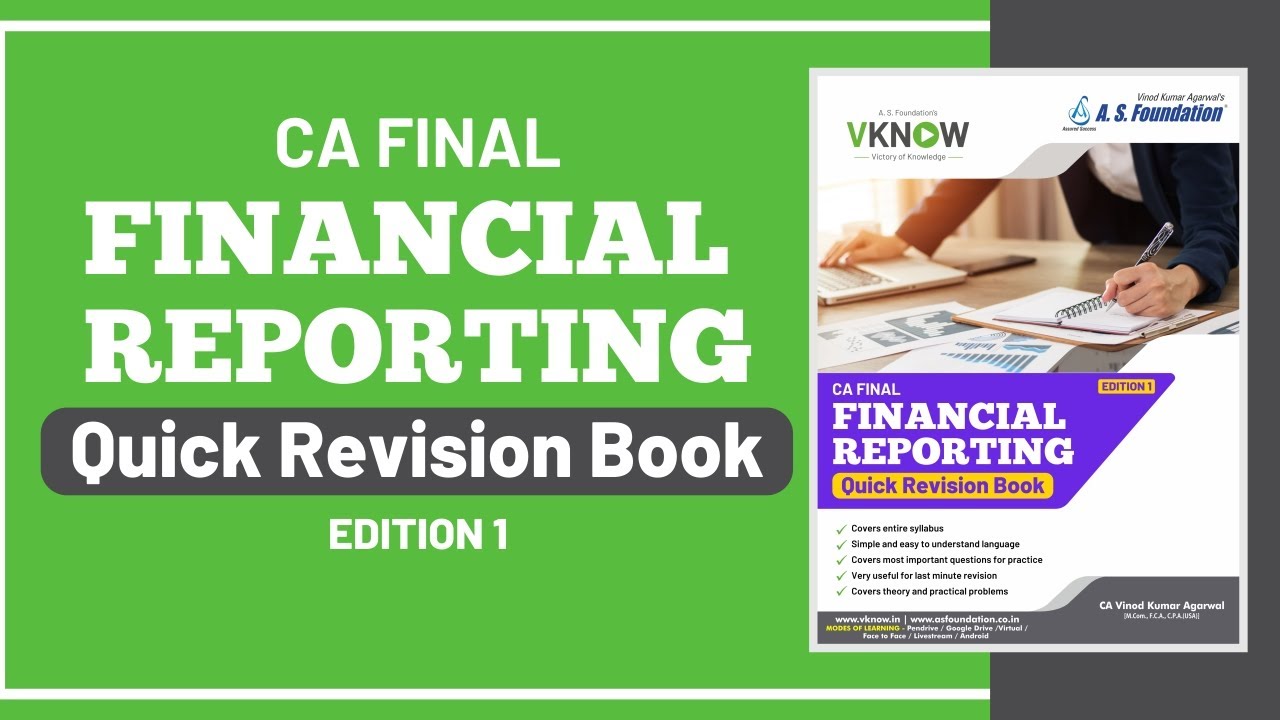 FR Quick Revision Book | Nov 2021 & May 2022 | Covered Complete Syllabus | CA Vinod Kumar Agarwal