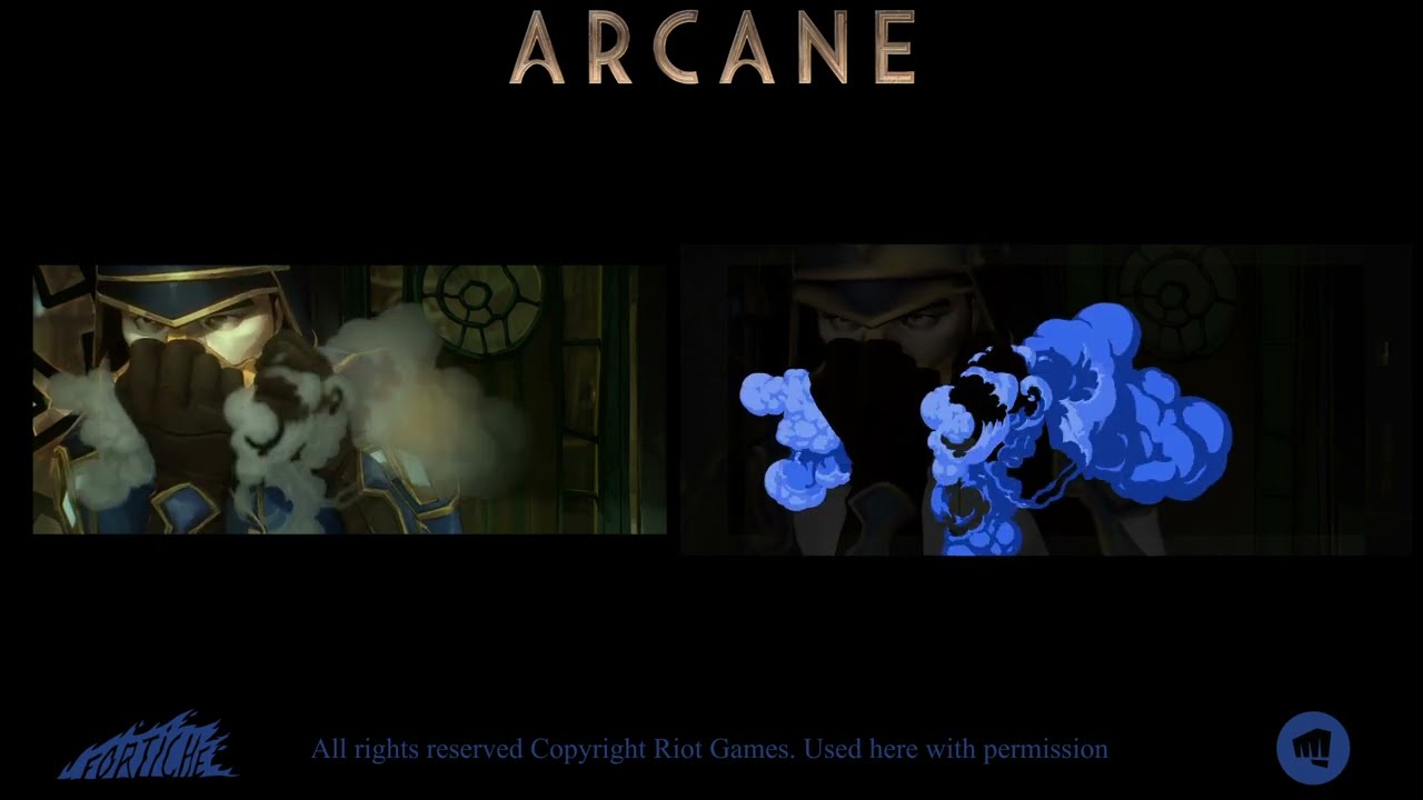 Arcane S01 e101 2DFX smoke Line test Animation