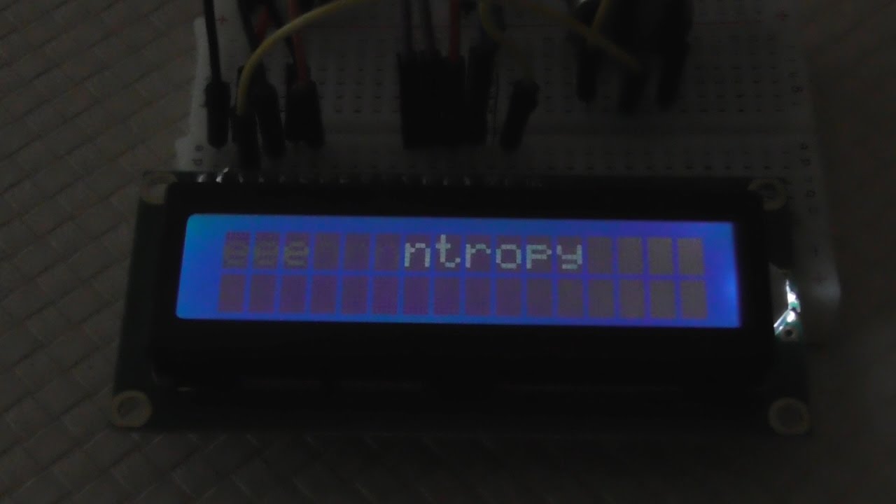 Arduino LCD FlyIn text effect