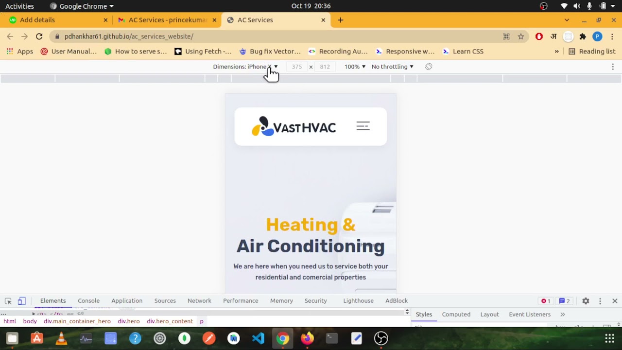 Responsive Landing Page - HTML CSS Javascript | 2021 | #upwork