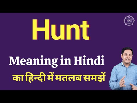 Hunt meaning in Hindi | Hunt ka kya matlab hota hai | daily use English words