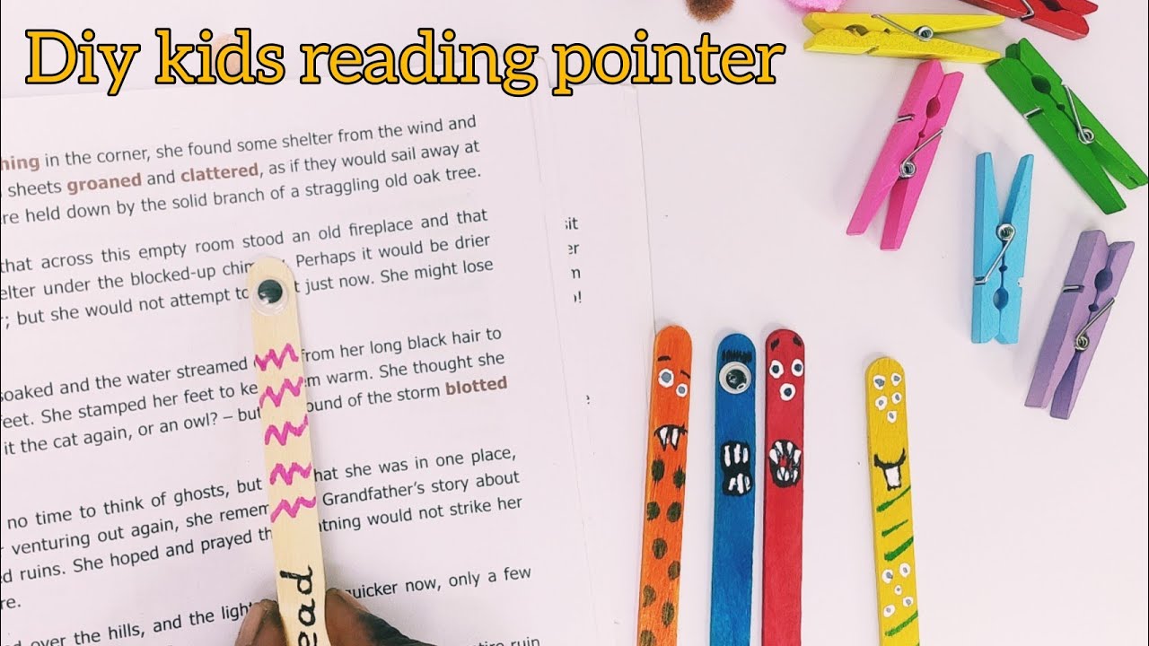 How to make Reading Pointers Out of Popcycles | Making Reading as Fun with  Pointers | DIY Pointers