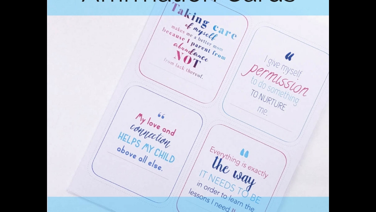 Printable Positive Affirmations for Moms!