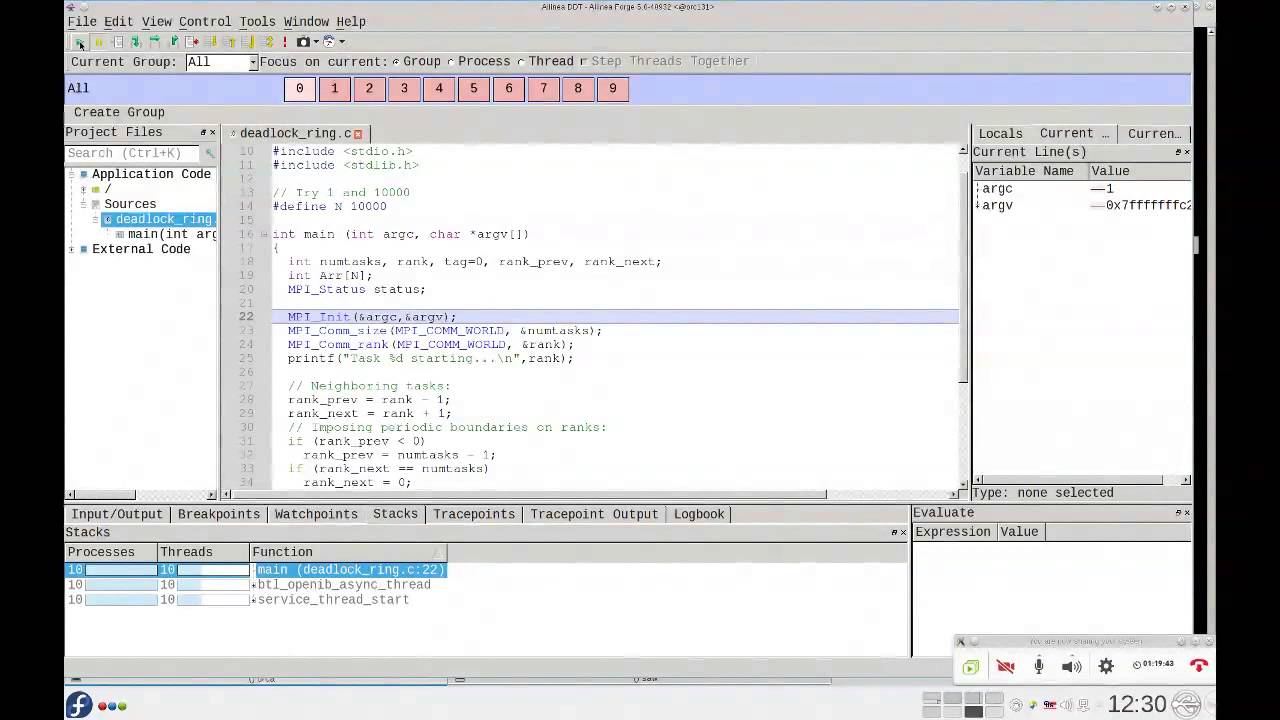 Debugging and profiling of MPI programs