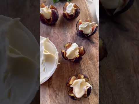 Fig flowers make the cutest appetizer! #food #recipe