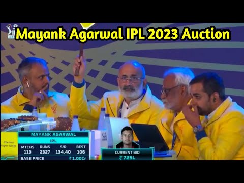 Mayank Agarwal Ipl 2023 Auction