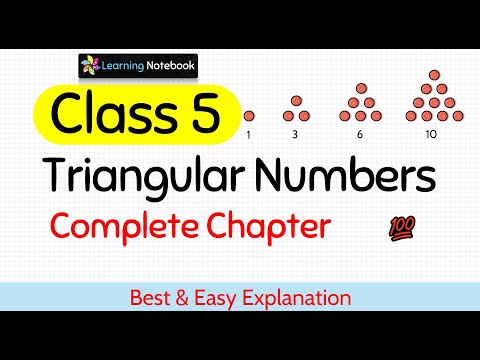 Triangular numbers | Triangular number pattern