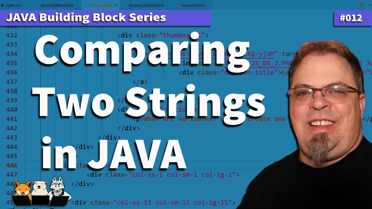 Comparing Two Strings in Java | Comparing Strings