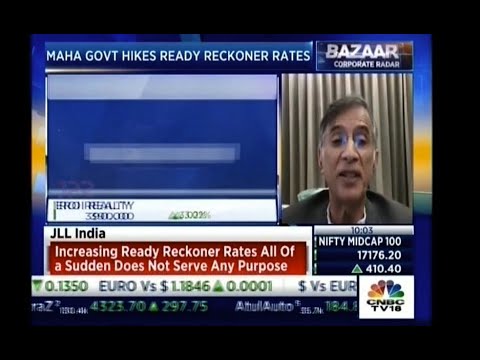 Discussion on Ready Reckoner Rates increased by Maharashtra Govt - CNBC TV 18
