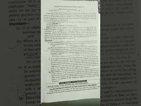 meaning of Gratuity with notes #bcom#shorts #viral #likesharesubscribe
