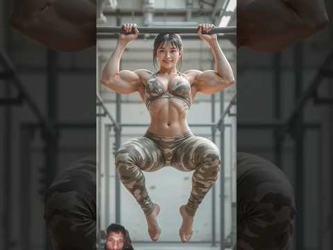 Ai Muscle Girl #ai #aiart #art #gym #fitness #model #aivideokaisebanaye #aivideogenerator