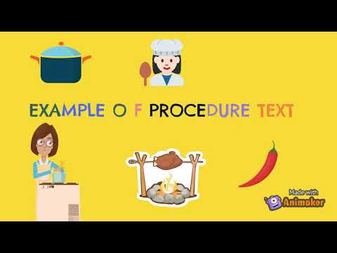 PROCEDURE TEXT || DEFINITION, FUNCTION, GENERIC STRUCTURE, LANGUAGE FEATURES, TYPES, AND EXAMPLES