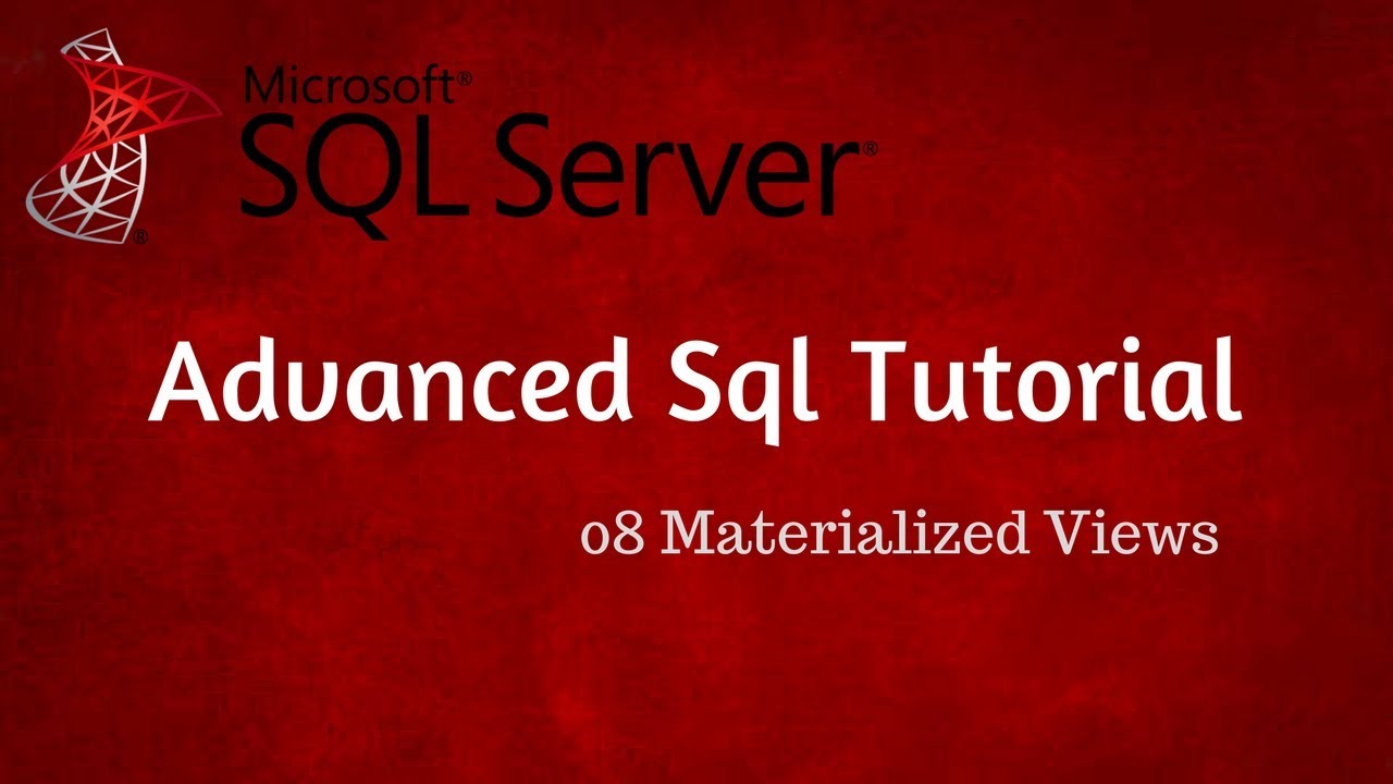 Advanced Sql Tutorial (047 Materialized Views Introduction)
